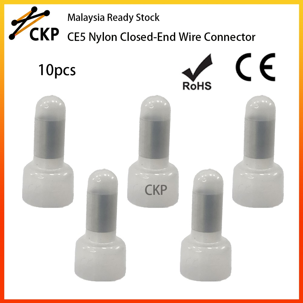 CE5 Nylon Closed-End Wire Connector End Cap Insulated Connectors Wire ...