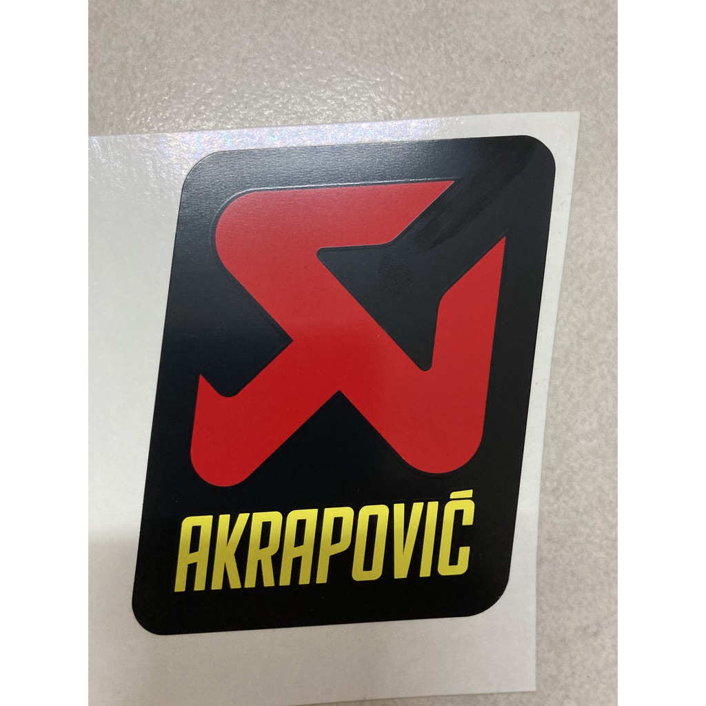 ORIGINAL AKRAPOVIC MOTORCYCLE STICKER HEATPROOF exhaust replacement ...