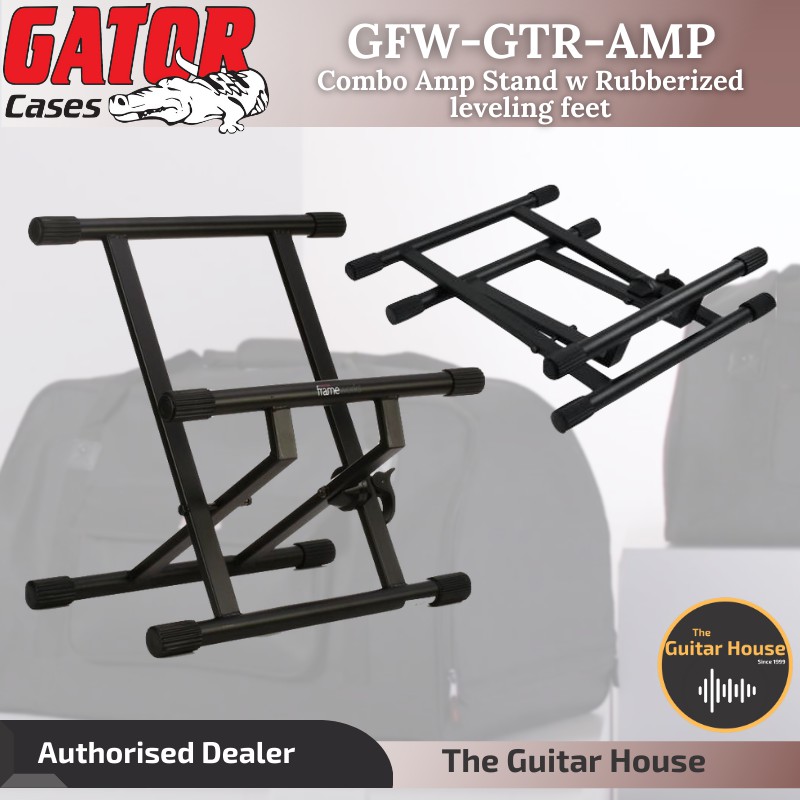 Gator Frameworks GFW-GTR-AMP Combo Amp Stand w Rubberized Leveling Feet ...