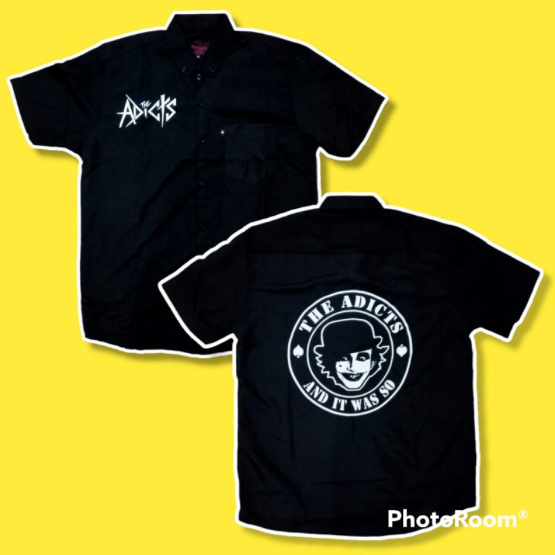 KEMEJA The ADICTS PUNK BAND Shirt | Shopee Malaysia