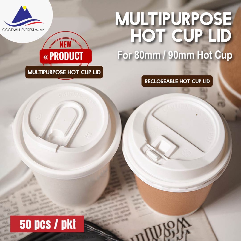 Double Wall Paper Hot Cup / Multipurpose Lid for 80mm / 90mm Hot Cup ...
