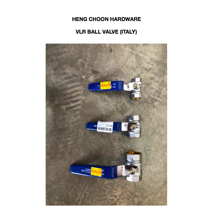 VLR BALL VALVE ITALY 1/2" 3/4" 1" (LOWEST PRICE) (READY STOCK) | Shopee ...