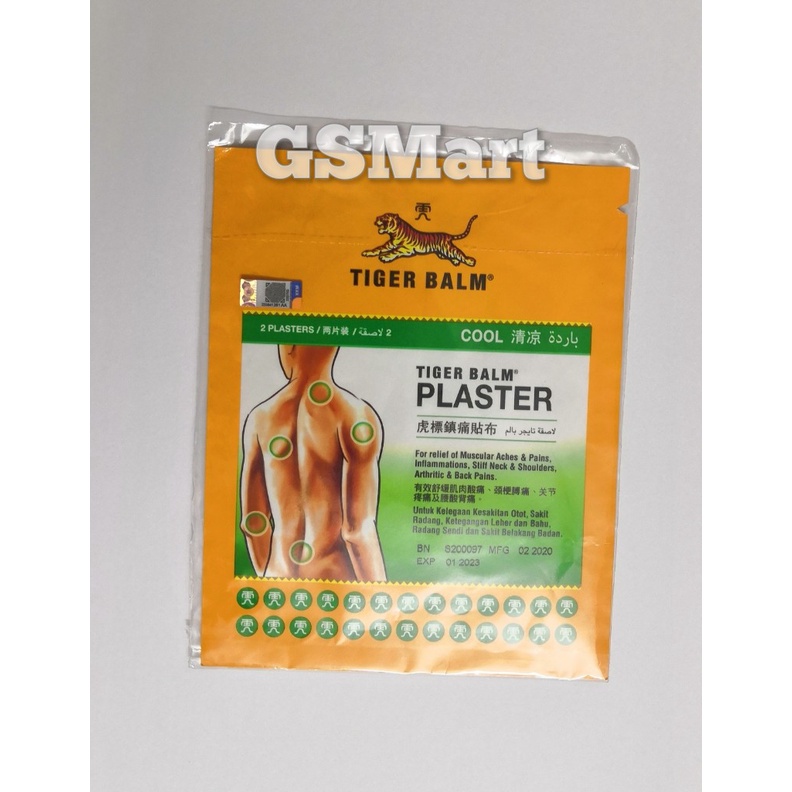 Tiger Balm Plaster Cool / Warm (2 Pieces) Small / Large | Shopee Malaysia