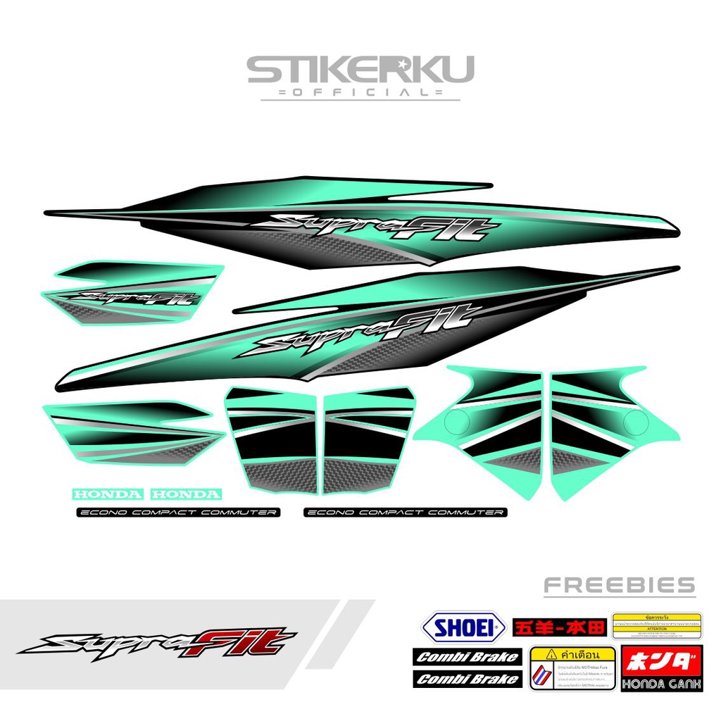 Striping SUPRA FIT NEW DISK 2006/ STOCK DECAL WAVE 100s/STICKER/STICKER ...