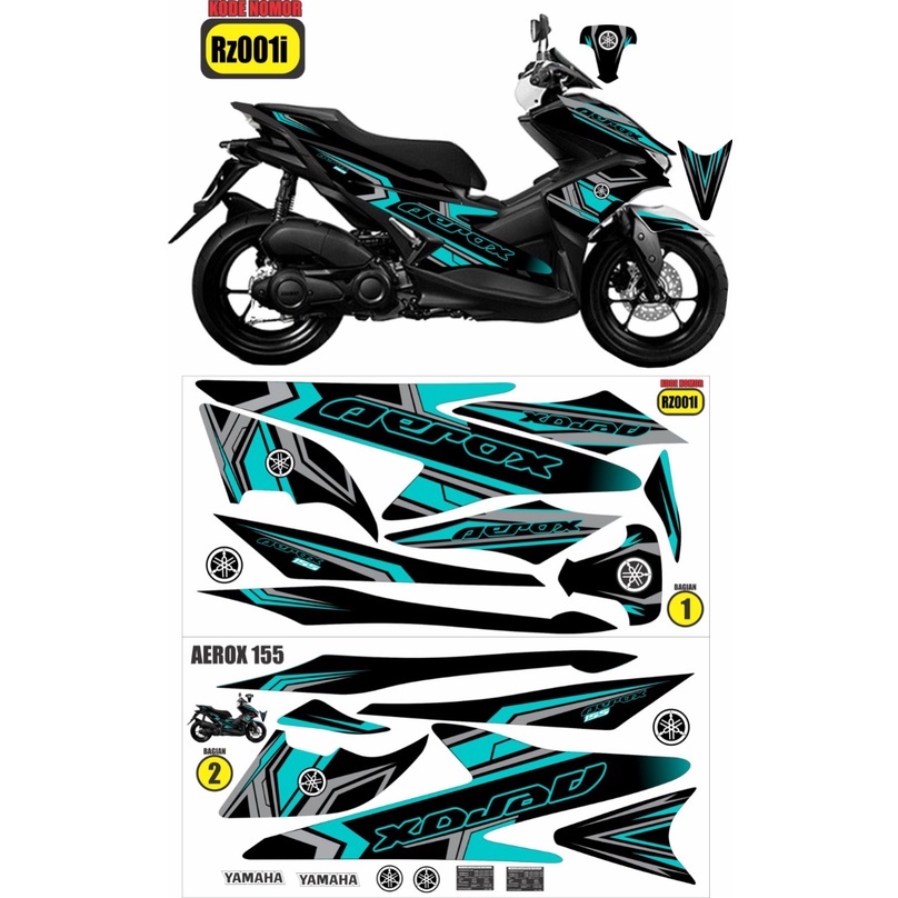 Yamaha aerox body/Decal sticker Striping | Shopee Malaysia