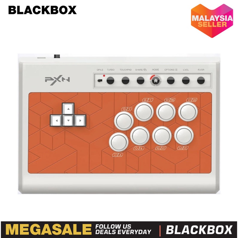 PXN X8 Fighting Box Arcade Stick (White) Controller Gamepad For Xbox ...