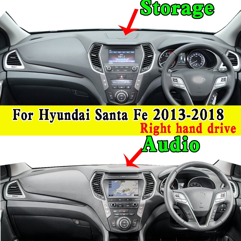 For Hyundai Santa Fe XL DM Santafe IX45 2013-2018 Dashmat Dashboard ...