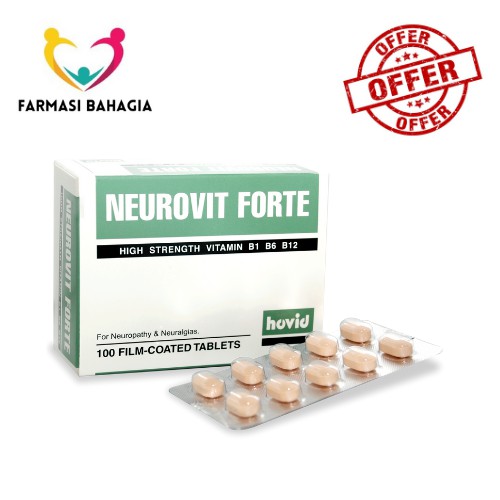 [ Exp 11/2027 ] NEUROVIT FORTE TABLETS 10X10'S - Vitamin Saraf | Shopee ...
