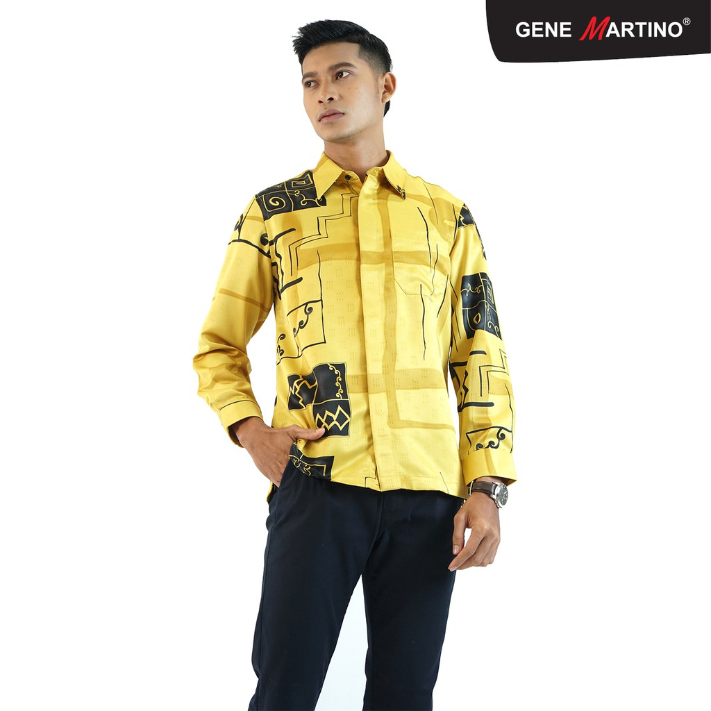 Gene Martino Men's Long Sleeve Batik Shirt 056 | Shopee Malaysia