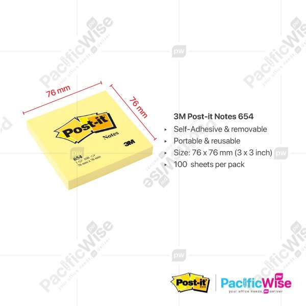 Sticky Note / CBE / 3M Post-it / Nota Melekit / 5 Colour Memo Pad ...