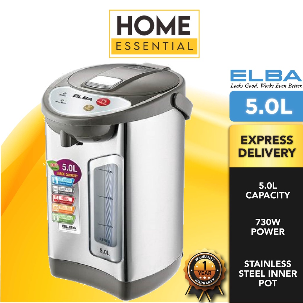 Elba Italy 5.0L Thermo Pot Flask Kettle ETP-F5018(BR) | Shopee Malaysia