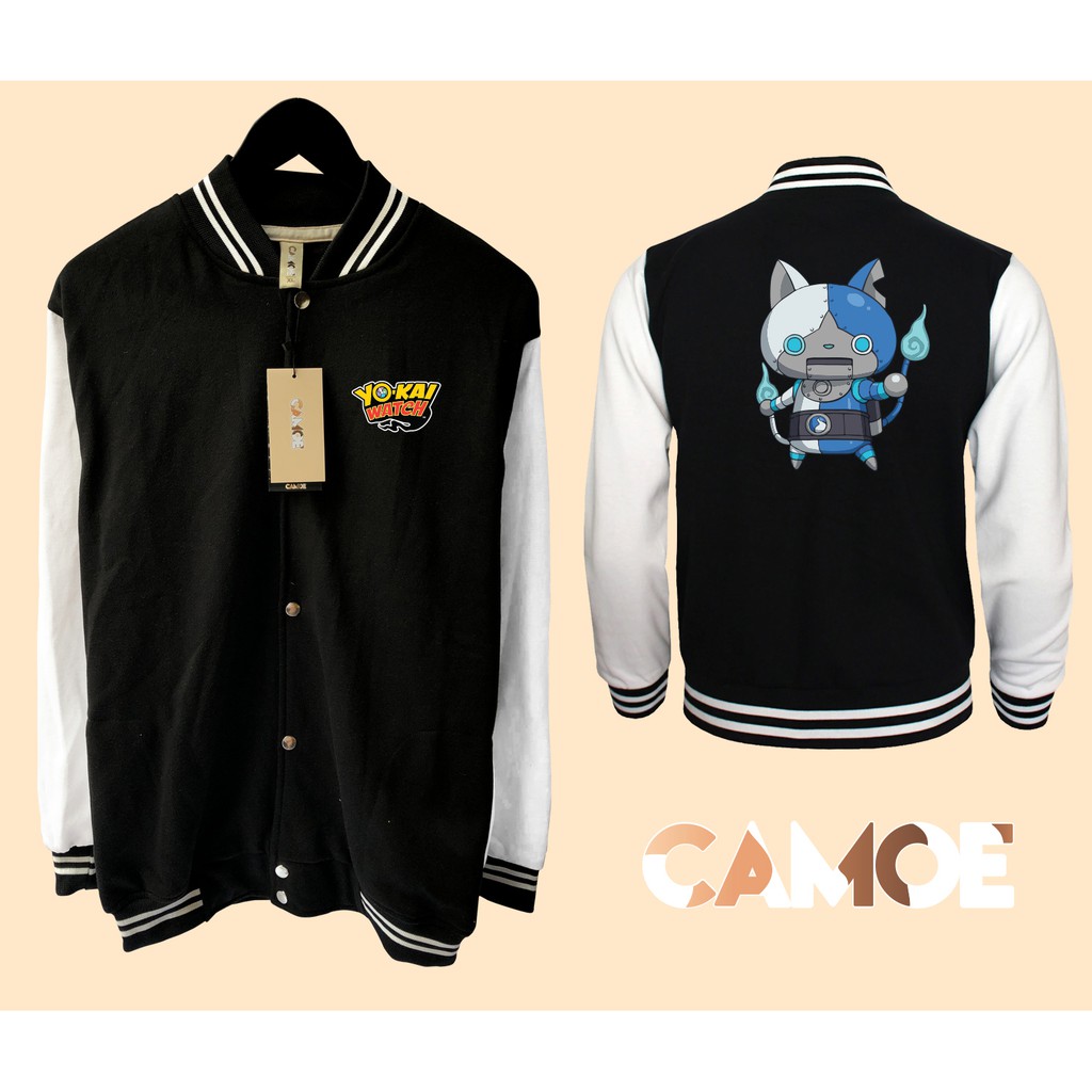 Premium baseball Varsity Jacket Japanese Anime Yo Kai Watch Robonyan ...