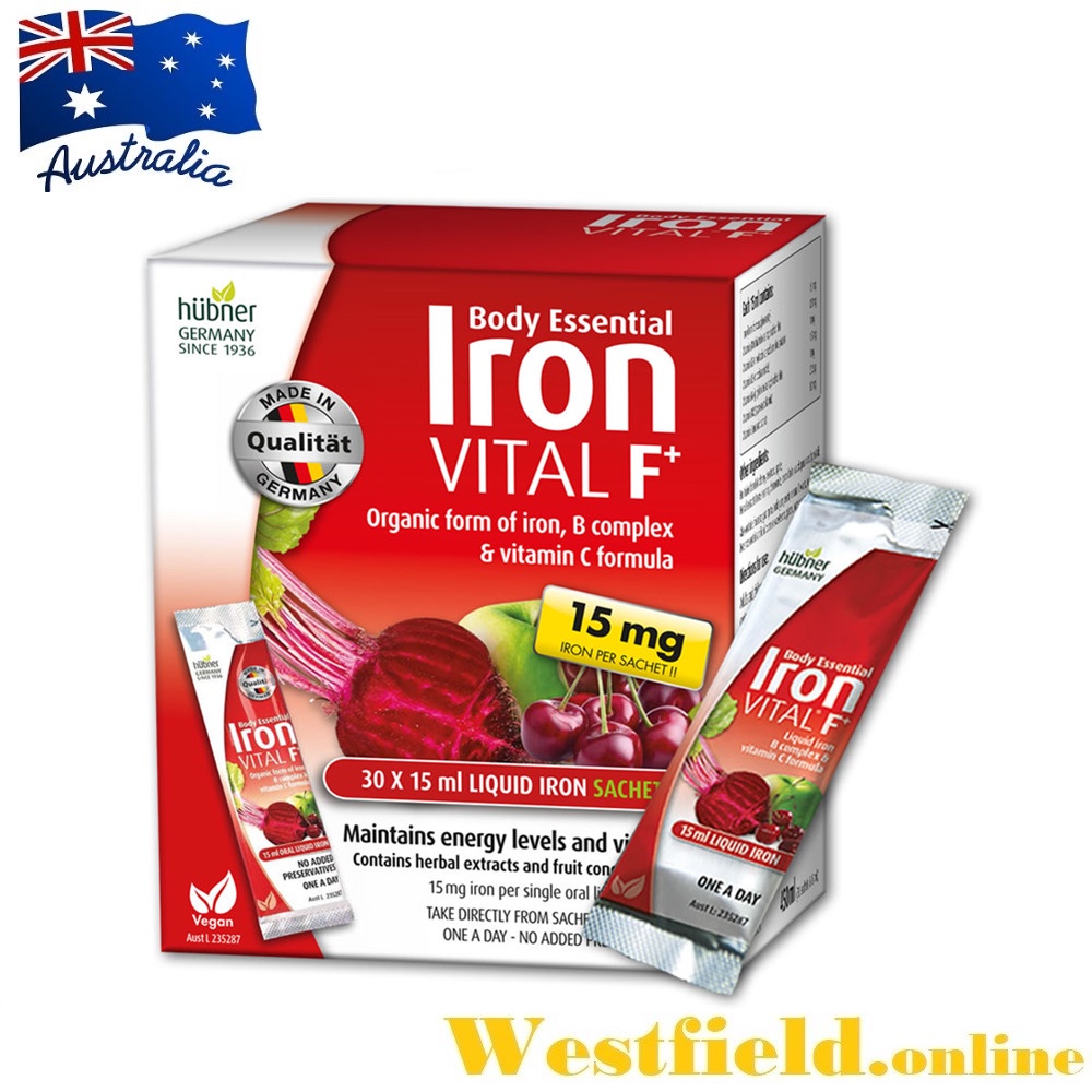 [Australia Import EXP: 05/2026] Hubner Body Essential Iron Vital F+ ...