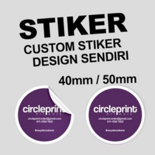 STIKER LABEL PRODUK BULAT | Shopee Malaysia