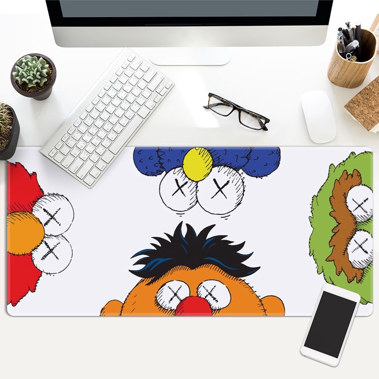 Street Wear Graffiti Kaws Sesame Oversized Mouse Pad Waterproof Seaming ...