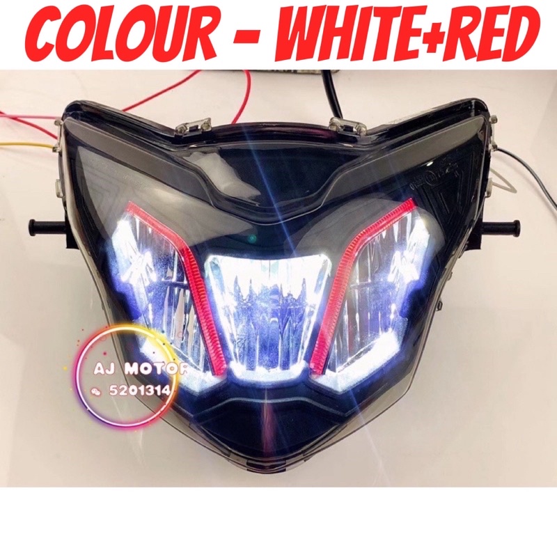 YAMAHA LC135 V2 V3 V4 V5 V6 V7 HEAD LAMP LED LAMPU SUIS SUIZ HANDLE SWITCH LIGHT MATA GABAN ...