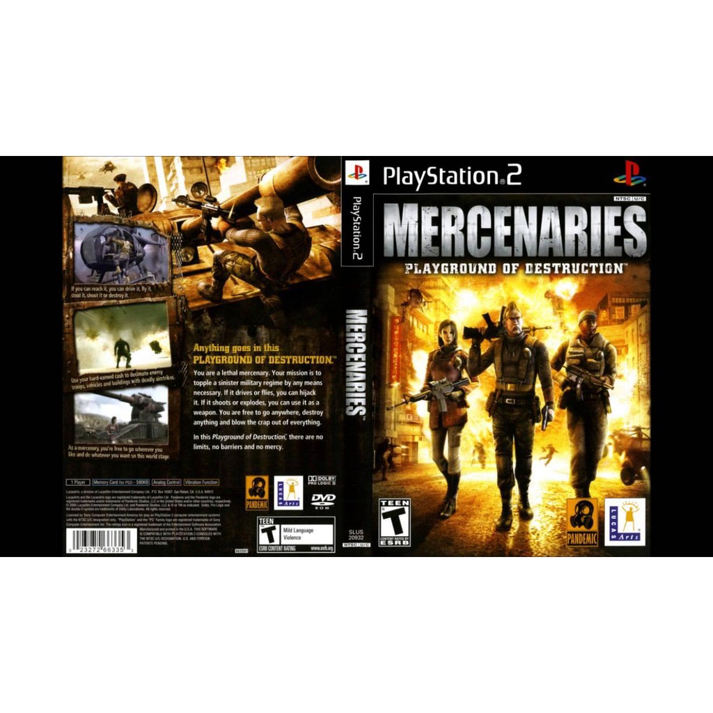 Ps2 Game - Mercenaries Playground of Destruction | Shopee Malaysia