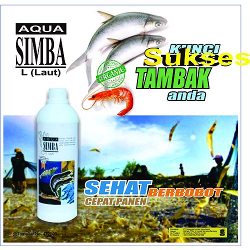 Aqua SIMBA SEA "Probiotic microba for brackish/sea fish cultivation" 1L ...