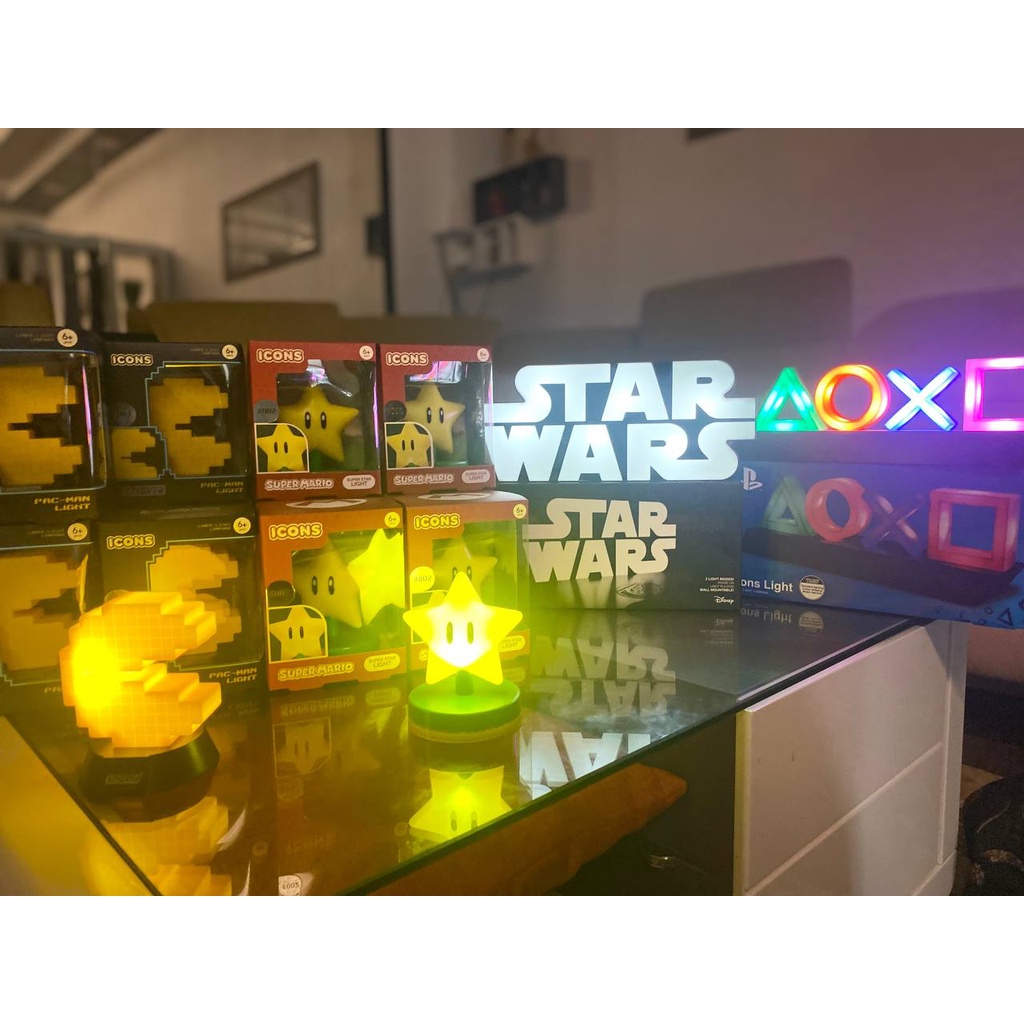 HOT!! Playstation Light/ Gamers Room Lights Table lamp Game Icon Logo ...