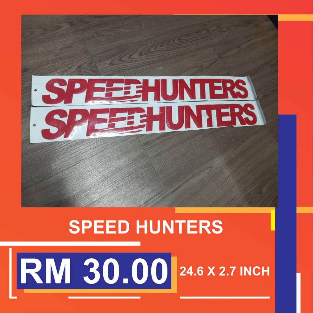 STICKER SPEEDHUNTERS | Shopee Malaysia