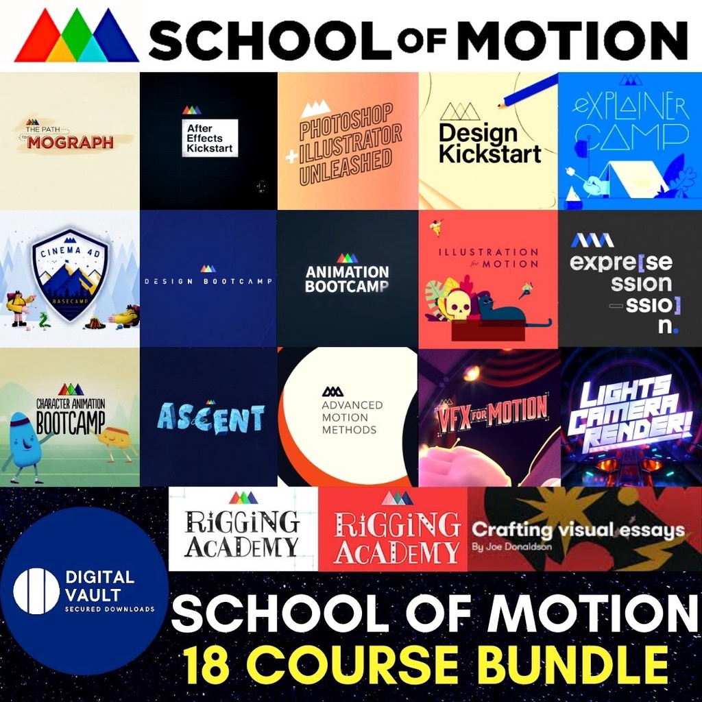 School of Motion - Full Collection (18 Course Bundle) [Motion Design ...