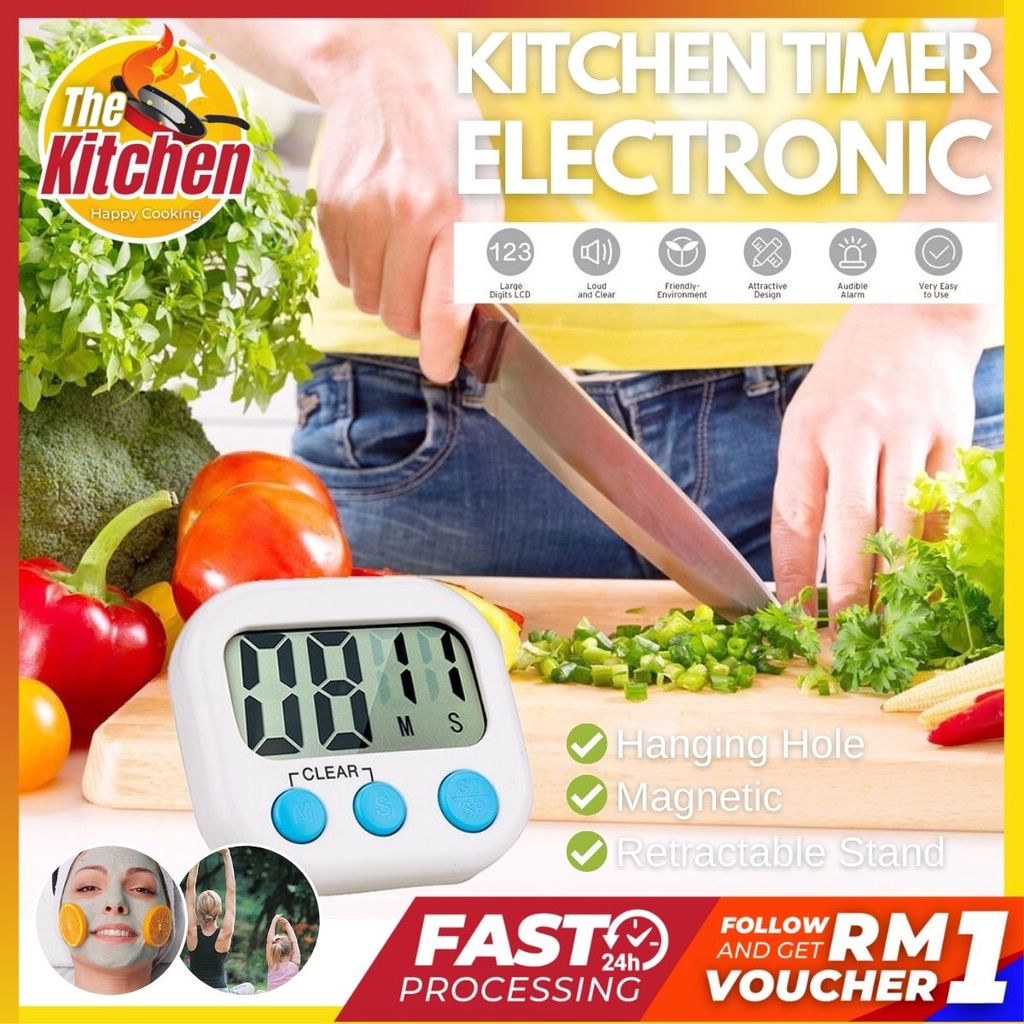 HX-111 Kitchen Timer Electronic Magnetic Digital Cooking Stopwatch ...