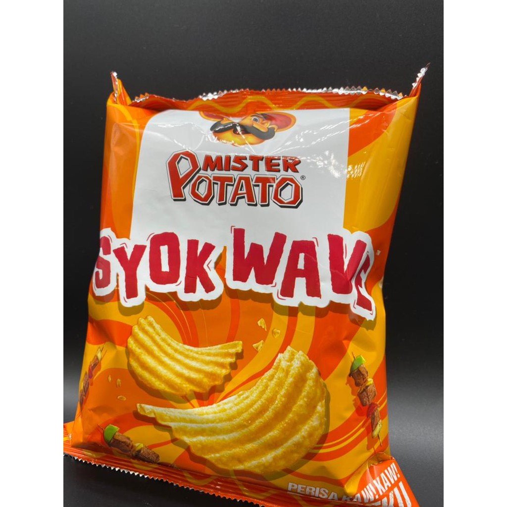 Mister Potato Syok Wave 65G Seafood / BBQ / Spicy Chicken | Shopee Malaysia