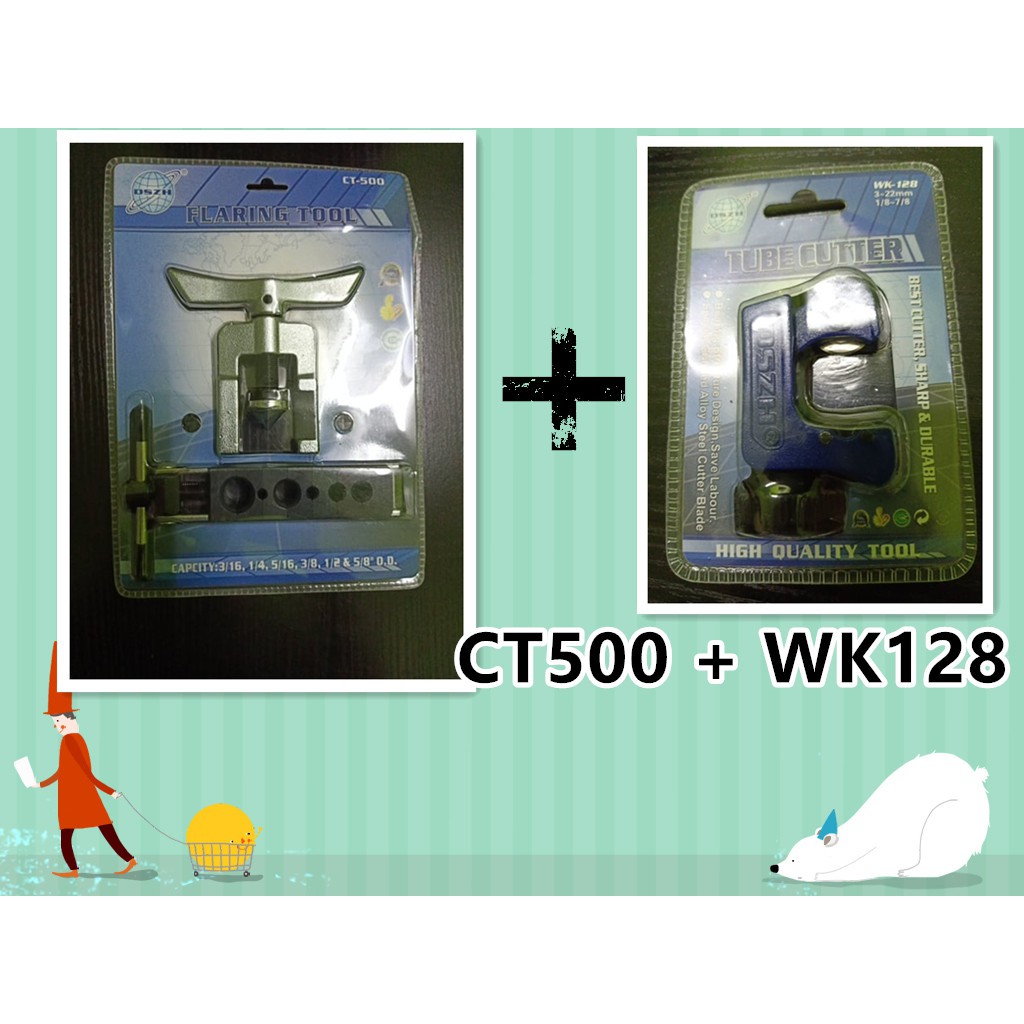 COPPER TUBE FLARING TOOL CT500 / TUBE CUTTER CT128 INSTALL AIRCOND ALAT POTONG COPPER /MEMASANG ...