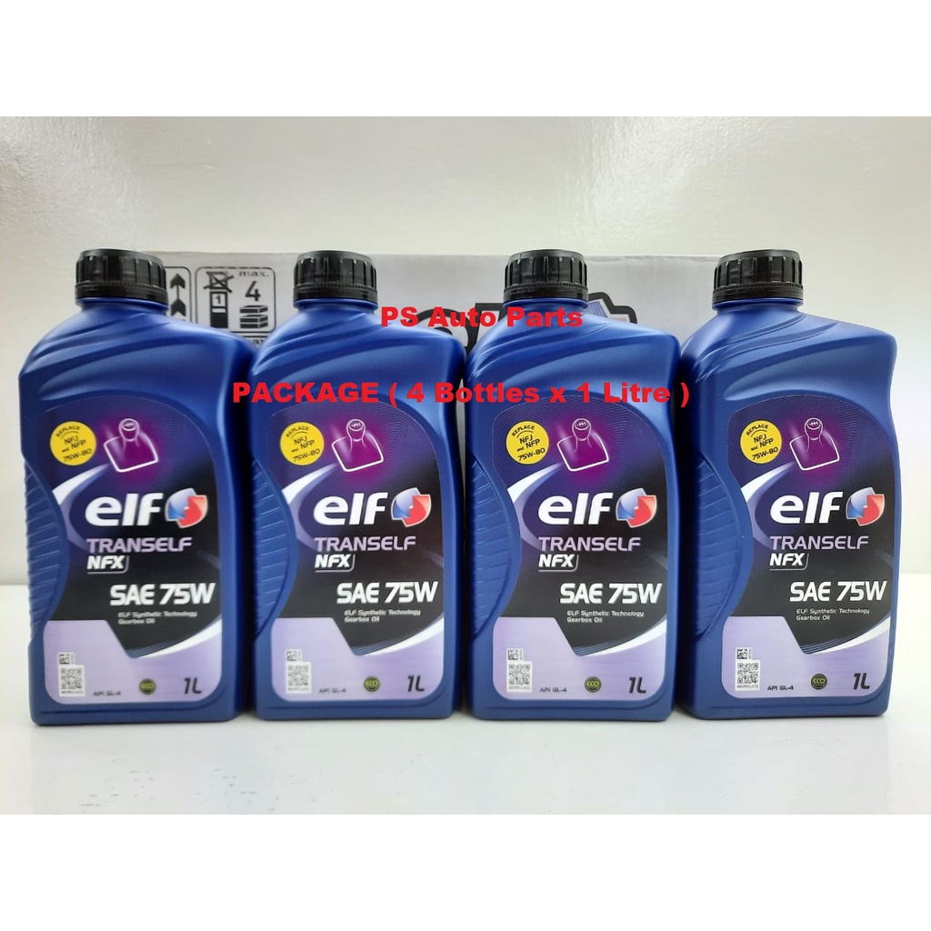 Original Gearbox Oil ELF Tranself NFX 75W (1L) Manual Gear Oil ELF NFX ...