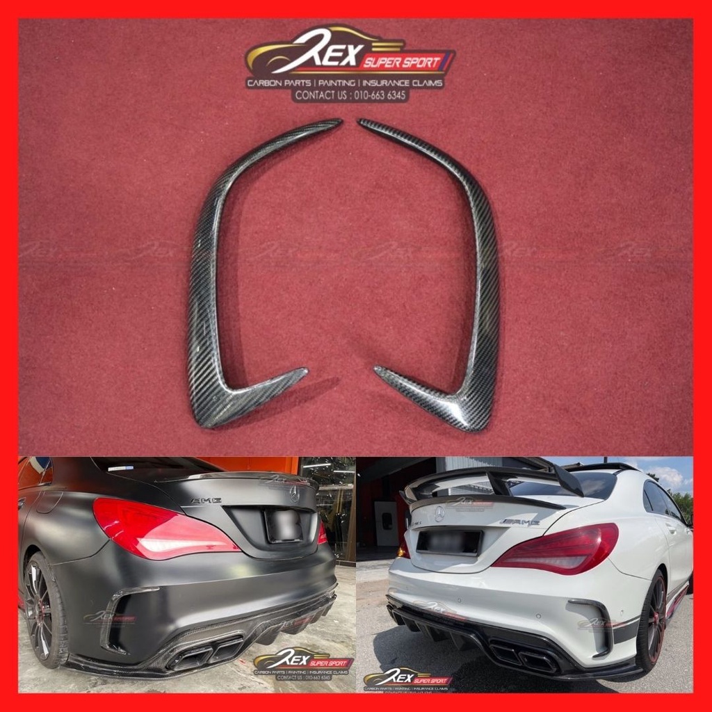 Mercedes Benz CLA W117 180 200 250 45 AMG Rear Canard Rear Forged ...