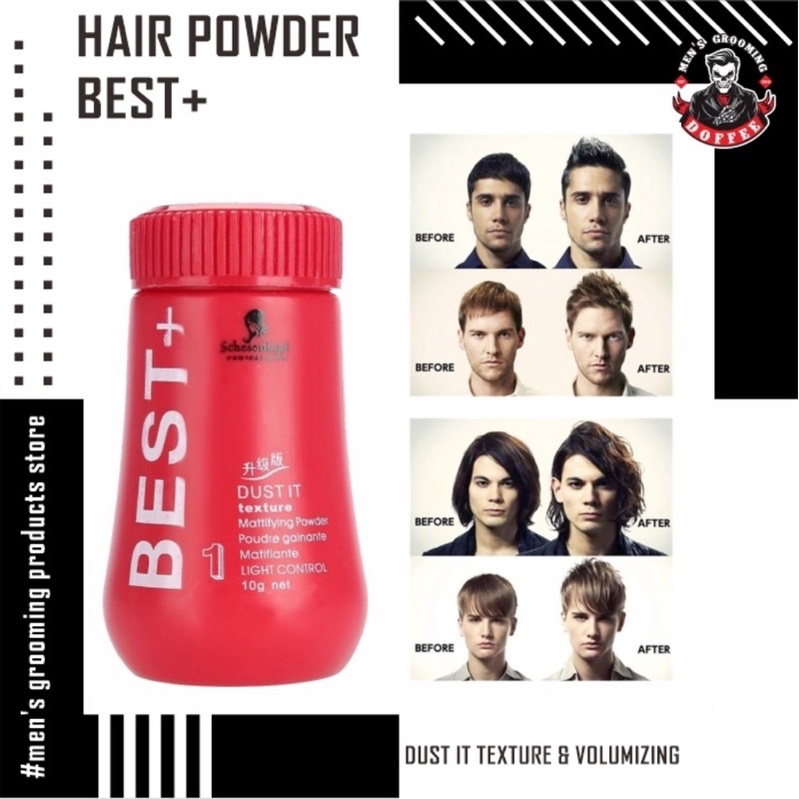 Best+ Hair styling Powder Unisex (Bedak untuk stylekan rambut) | Shopee ...