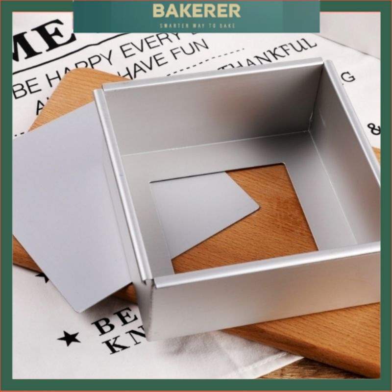 Best quality 6/7/8 inch square cake mould ExtraThick Straight body ...