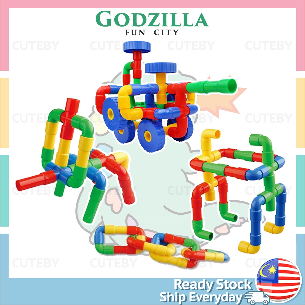 Multi design Block Toy -Big Size pipeline-pipe toy construction +pcs ...