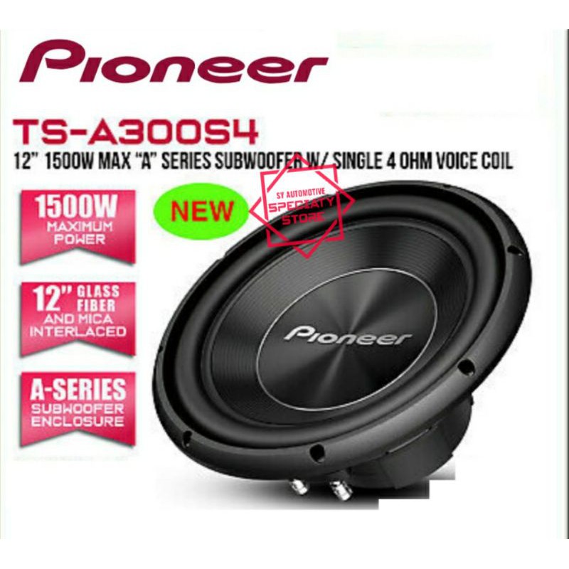 💯PIONEER TS-A300S4 /TS-A300D4 12”Pioneer woofer 12” 1500W A SERIES ... 💯PIONEER TS-A300S4 /TS-A300D4 12”Pioneer woofer 12” 1500W A SERIES ...