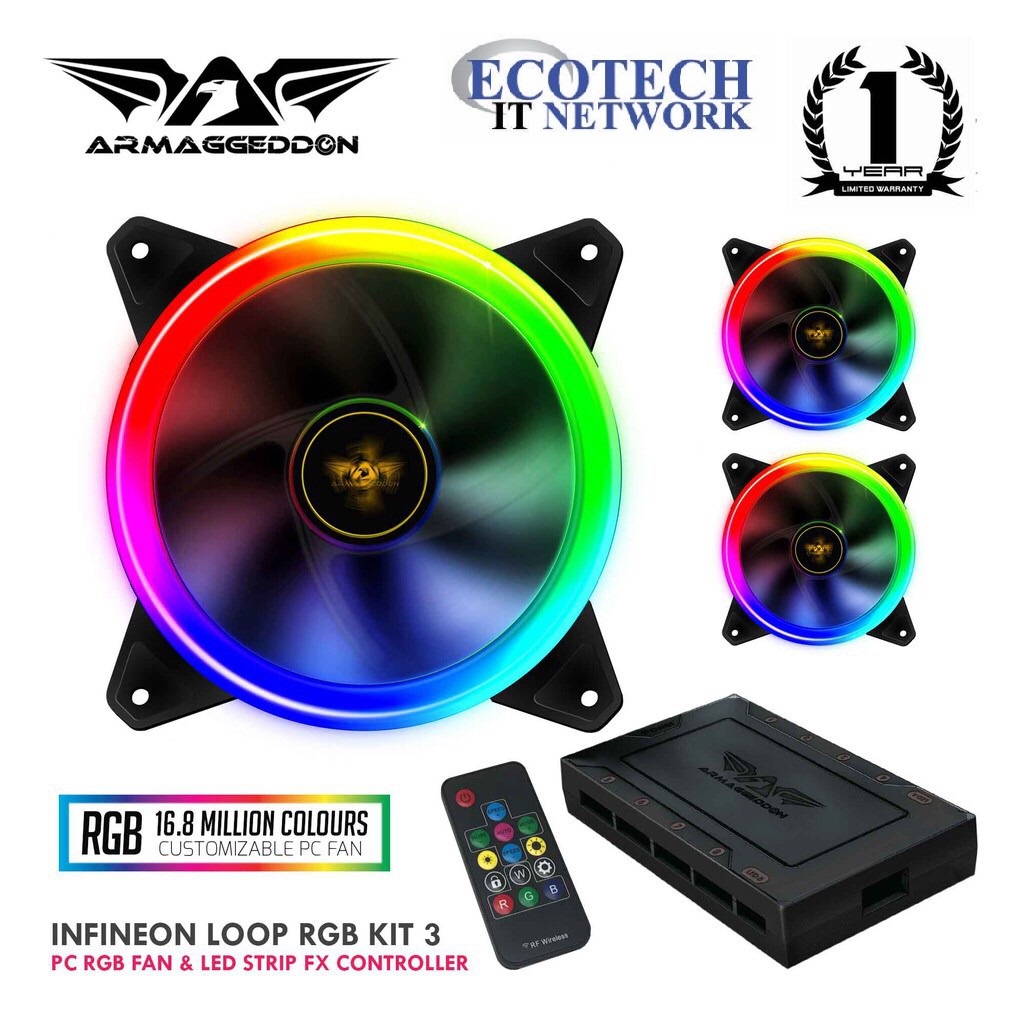 Armaggeddon Infineon Loop 12cm RGB Fan with Control Board | Shopee Malaysia