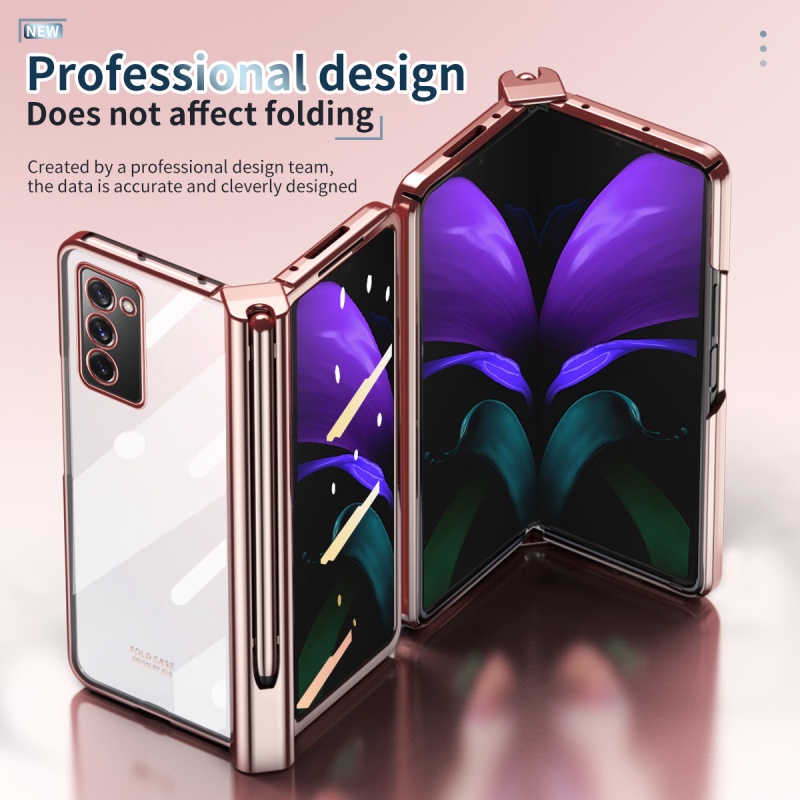 Samsung Galaxy Z Fold 2 Fold 3 Fold 4 Case Electroplated Transparent ...