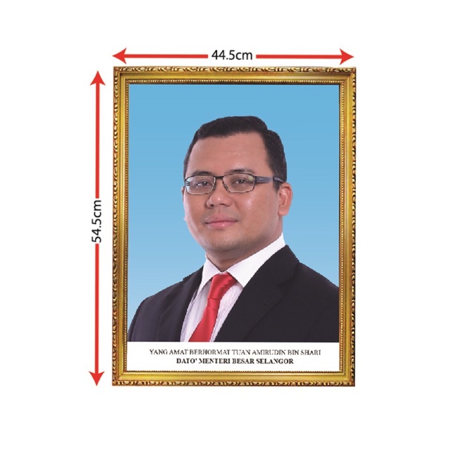 Bingkai Potret Menteri Besar Selangor - 1 potret | Shopee Malaysia