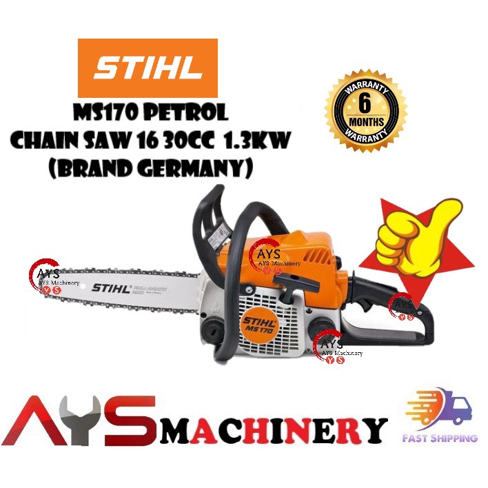 Stihl MS170 Chain Saw 16" ( Brand Germany) | Shopee Malaysia