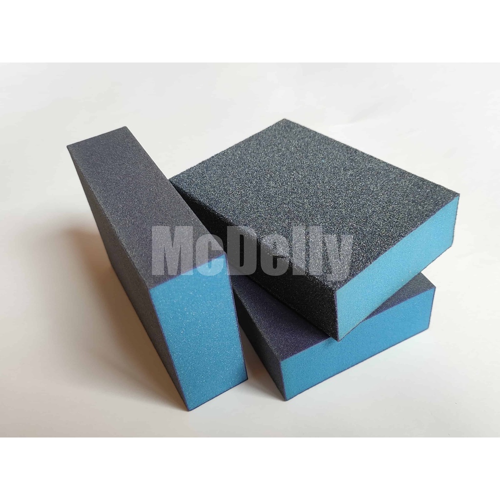 Abrasive Blue Foam Block (20pcs) K60, K100, K180 / Standard Block ...