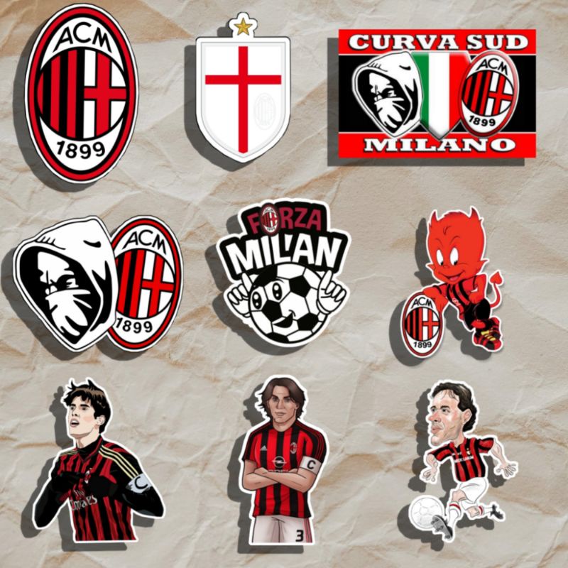 Sticker/sticker/cutting STICKER/Ball Club STICKER/MILAN AC STICKER ...