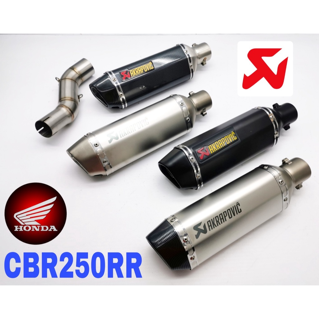 Exhaust Honda CBR250RR 2020 Slip on Piping Stainless Steel Akrapovic ...