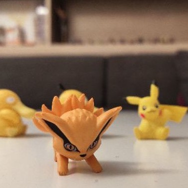 Nine-tailed fox Pikachu character model | Shopee Malaysia
