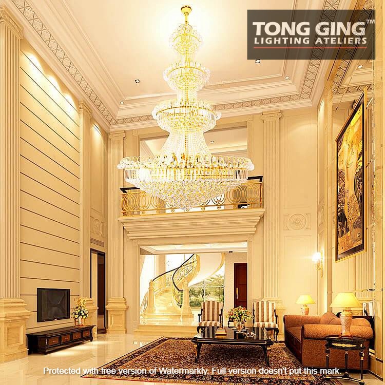 Elegant Crystal Chandelier Lampu Hiasan Siling Gantung Ceiling Light 燈 ...