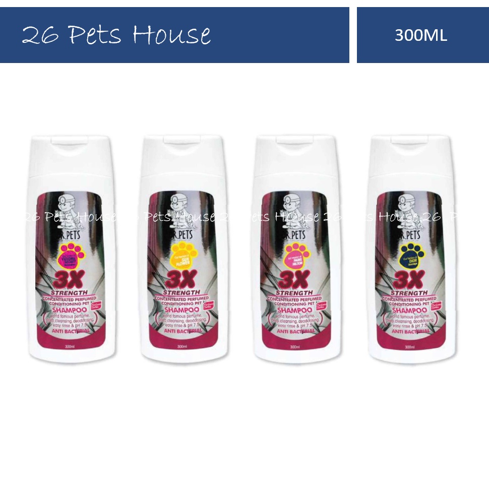 DR PETS 3 x Strength Concentrated Perfumed Conditioning Pet Shampoo ...