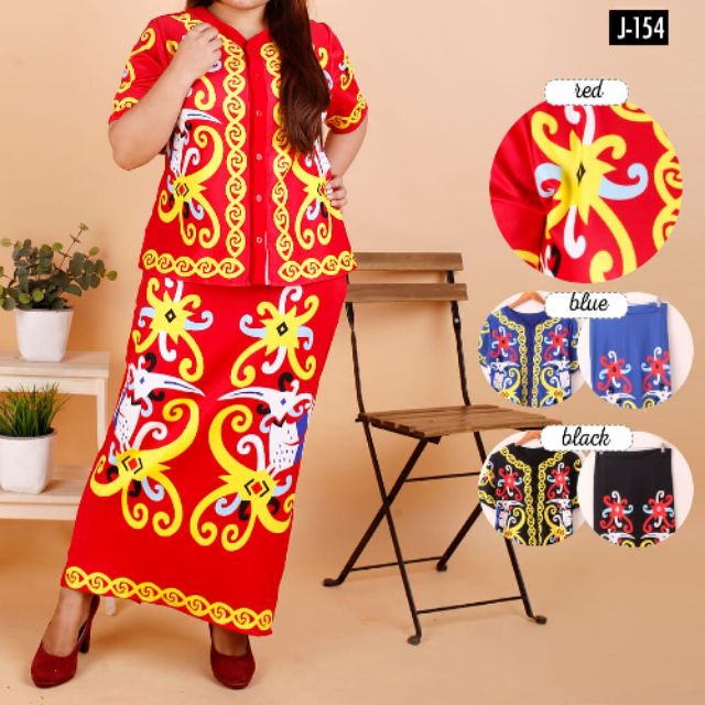 DRESS CORAK ORANG ULU SIZE M L XL XXL | Shopee Malaysia