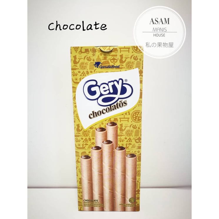 Gery Chocolatos Chocolate Dark Hazelnut Wafer Roll 16g x 10 sticks / 160g HALAL | Shopee Malaysia