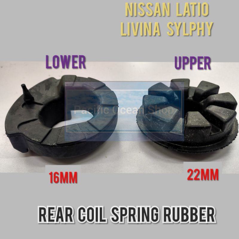 COIL SPRING RUBBER (REAR) NISSAN LATIO LIVINA SYLPHY (UPPER/LOWER ...