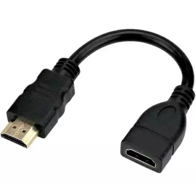 Hdmi Male to HDTV HDMI Female Projector cable connection 30cm 50cm ...
