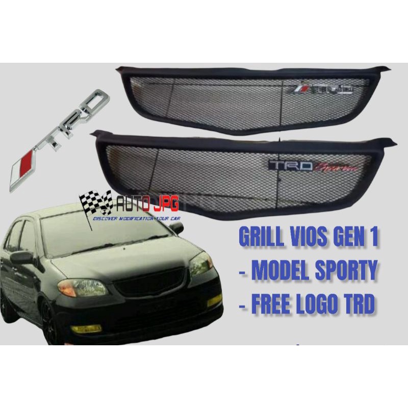 Vios limo Grill 2003-2005 plus logo | Shopee Malaysia