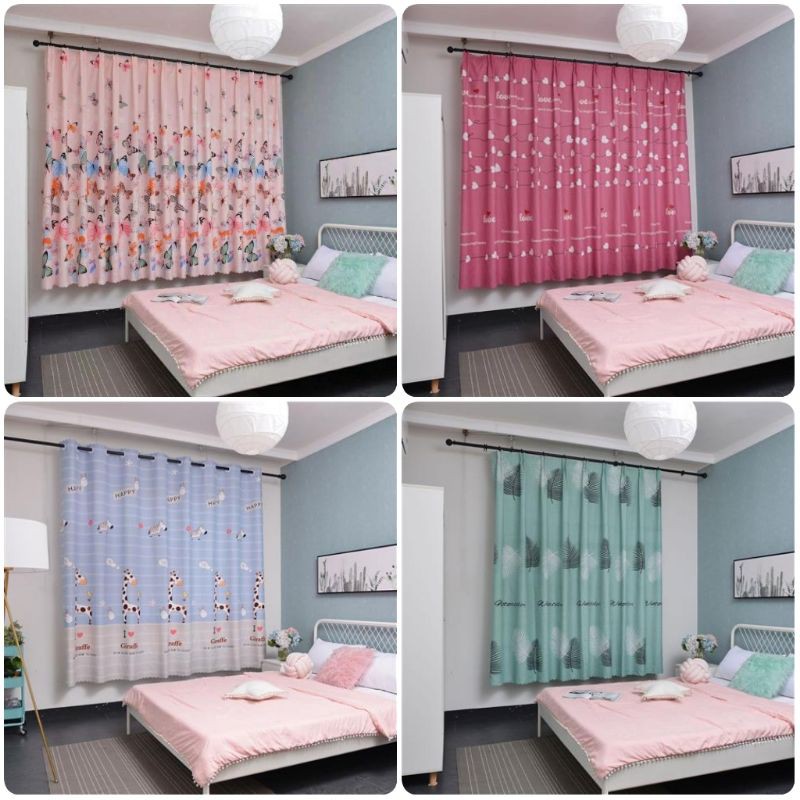 READY STOCK WINDOW CURTAIN LANGSIR VIRAL TINGKAP MURAH JENIS HOOK BOLEH ...